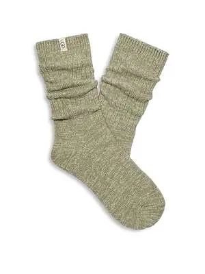 Pink Ugg® Rib Knit Crew Socks Green