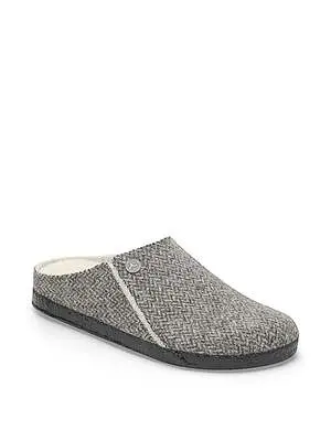 Pink Birkenstock Zermatt Shearling Slippers - Grey