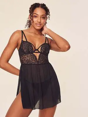 Victoria's Secret Adore Me Rae Babydoll Black