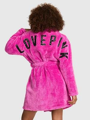 Pink Cozy Plush Robe Pink