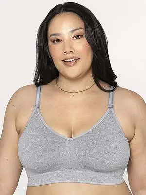 Victoria's Secret Curvy Couture Smooth Seamless Comfort Wireless Bra Grey