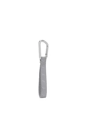 Pink Wristlet Strap Keychain Grey