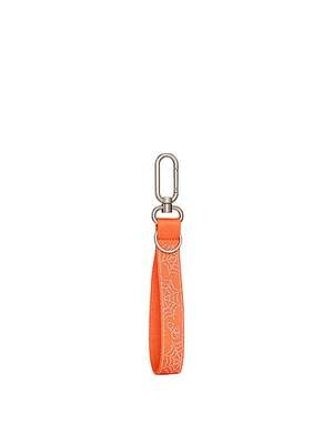 Pink Wristlet Strap Keychain - Orange