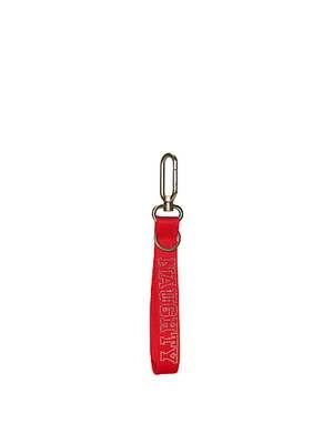 Pink Wristlet Strap Keychain - Red