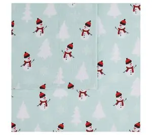 TRULY SOFT Snowman Wonderland Full Flannel Shee T Set