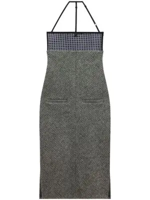 COURREGES Panelled Midi Dress - Grey
