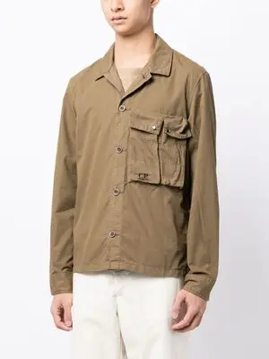 C.P. COMPANY Logo-embroidered Cotton Shirt