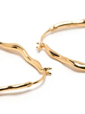 DOWER & HALL Waterfall Hoop Earrings - Gold