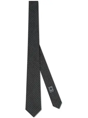 Gucci Interlocking G-jacquard Silk Blend Tie