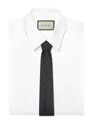 Gucci Interlocking G-jacquard Silk Blend Tie