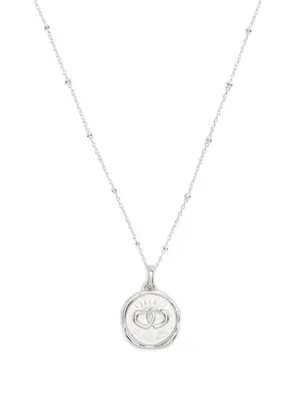 DOWER & HALL Forever Hearts Talisman Necklace - Silver