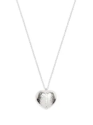 DOWER & HALL Heart Lumiere Locket Necklace - Silver
