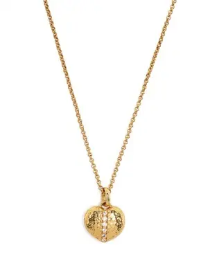 DOWER & HALL Heart Lumiere Necklace - Gold