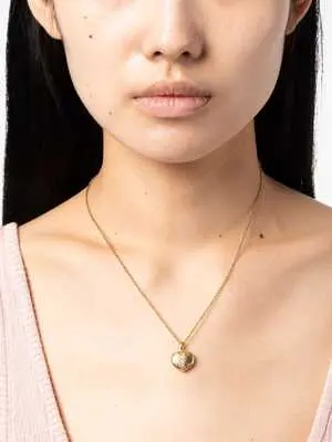 DOWER & HALL Heart Lumiere Necklace - Gold