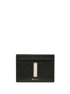 Bally Striped-edge Leather Cardholder