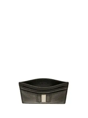 Bally Striped-edge Leather Cardholder