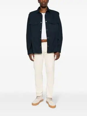 Incotex Cotton Slim-cut Trousers - Neutrals