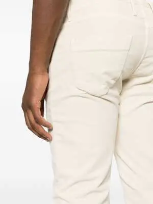 Incotex Cotton Slim-cut Trousers - Neutrals