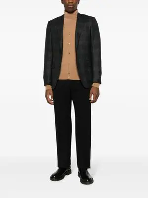 John Smedley V-neck Merino Wool Cardigan - Brown