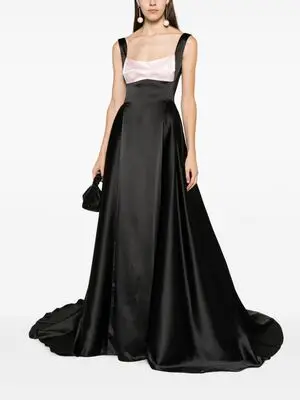 ATU BODY COUTURE Colourblock Satin Gown