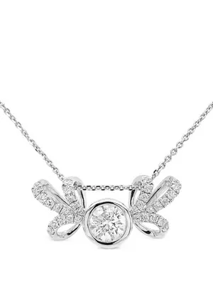 HYT JEWELRY 18kt White Gold Diamond Pendant Necklace - Silver