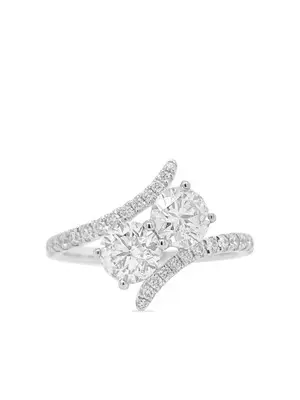 HYT JEWELRY Platinum And Diamond Ring - Silver