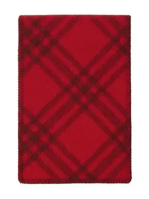 Burberry Vintage Check Wool Scarf - Red