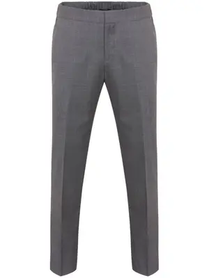 Shanghai Tang Logo Embroidered Wool Trousers