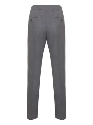 Shanghai Tang Logo Embroidered Wool Trousers