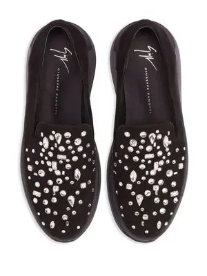 GIUSEPPE ZANOTTI Afelia Crystal-embellished Loafers