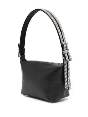 Kara Crystal-strap Leather Tote Bag