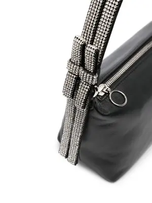 Kara Crystal-strap Leather Tote Bag