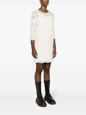 Ermanno Scervino Guipure Lace Mini Dress
