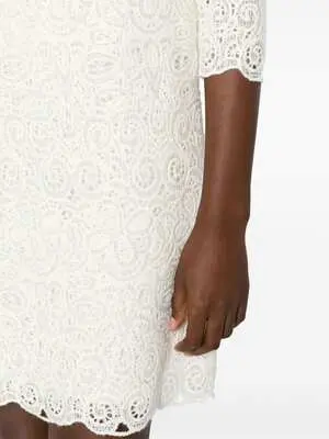 Ermanno Scervino Guipure Lace Mini Dress