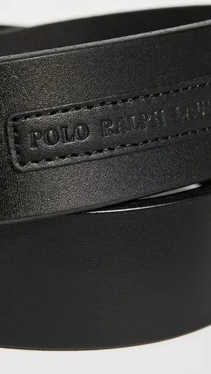Polo Ralph Lauren Italian Saddle Leather Belt - Black