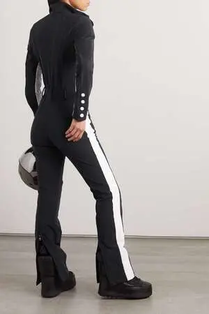 Bogner Misha Belted Striped Stretch Ski Suit