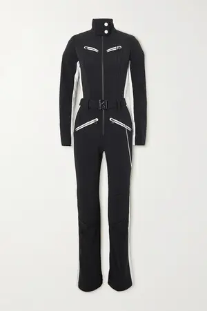 Bogner Misha Belted Striped Stretch Ski Suit
