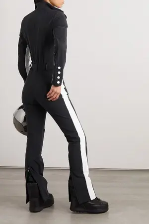 Bogner Misha Belted Striped Stretch Ski Suit