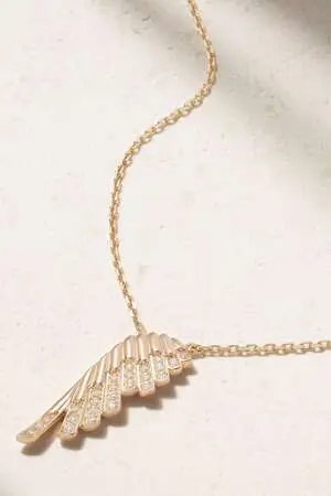 GARRARD Wings Rising Diamond Necklace - Gold