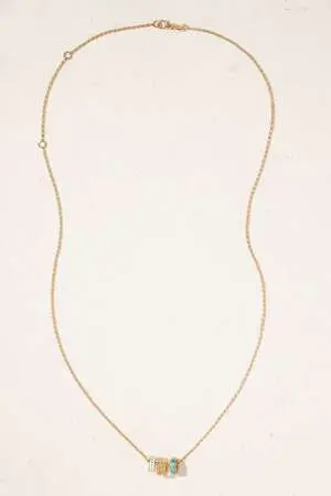 FOUNDRAE Reverie 18-karat And Enamel Necklace - Gold