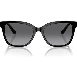 VOGUE 54mm Gradient Polarized Pillow Sunglasses - Black