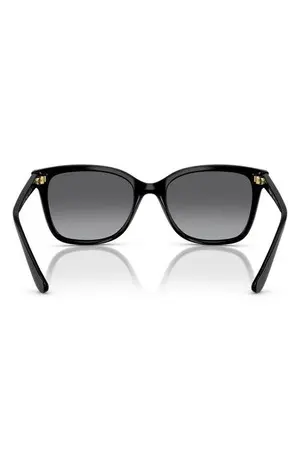VOGUE 54mm Gradient Polarized Pillow Sunglasses - Black