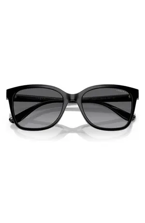 VOGUE 54mm Gradient Polarized Pillow Sunglasses - Black