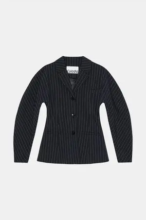 Ganni Striped Blazers For Women
