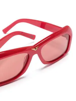 Marni Tiznit Geometric-frame Sunglasses - Red