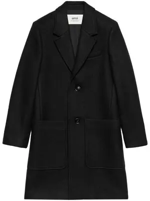 Ami Paris Notched Lapel Coats For Women