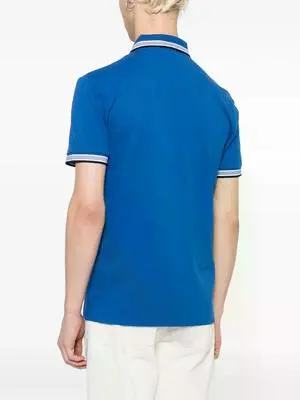 BOSS Striped-border Cotton Polo Shirt