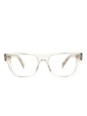 Oliver Spencer Square Frame Glasses - White