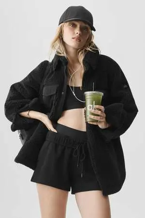 Alo Yoga Sherpa Edge Shacket Jacket - Black