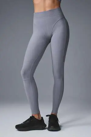 Alo Yoga Soft High-Waist Head Start Legging In Fog - 31% Off